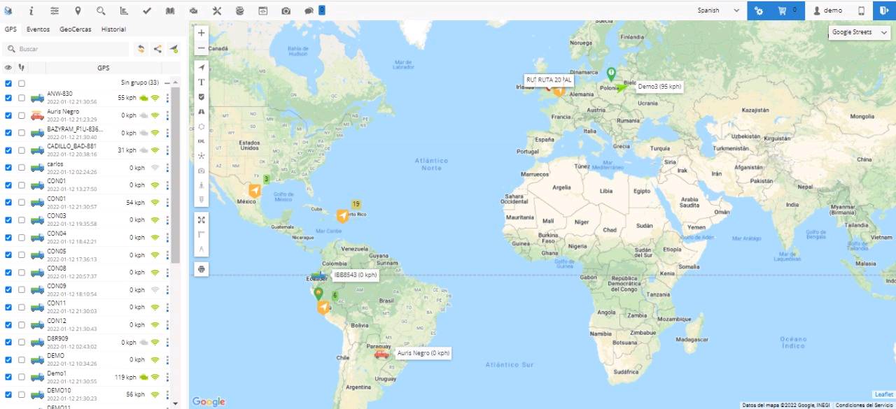 Alquiler de plataforma para Rastreo de GPS en Lima