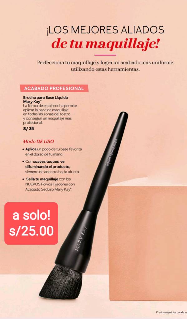 BROCHA PARA BASE LÍQUIDA MARY KAY en Lima