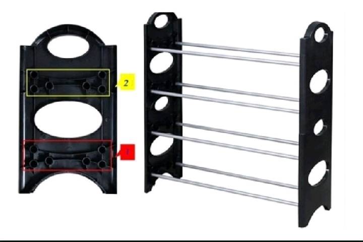 Rack zapatera 4 niveles