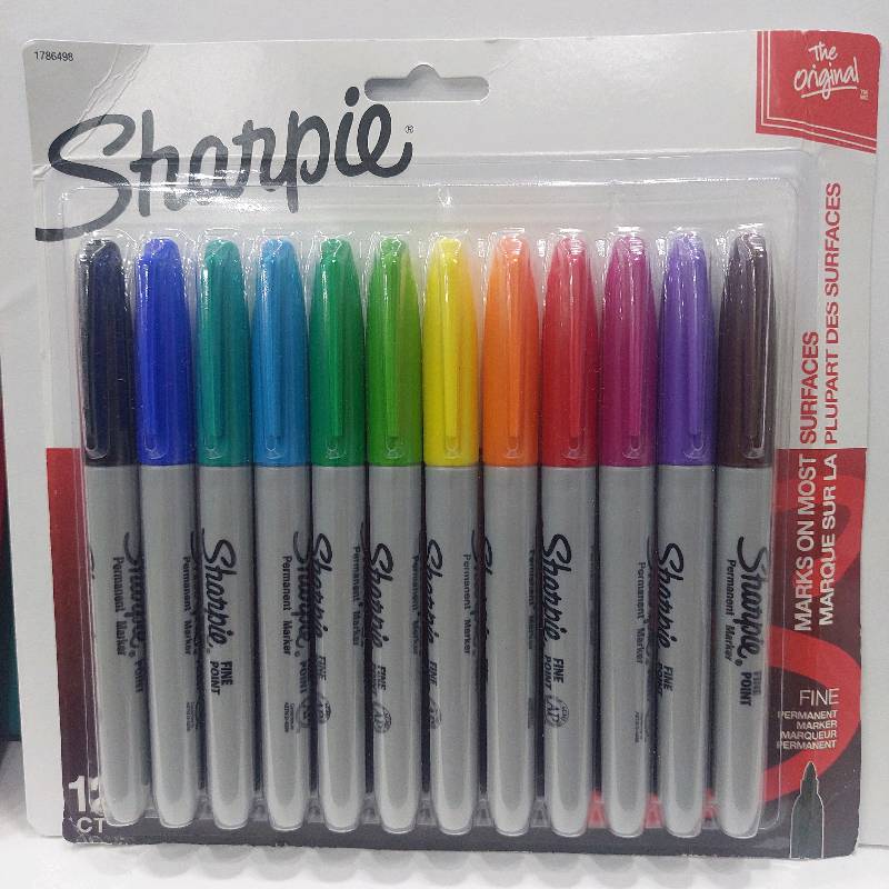 Marcadores permanentes Sharpie fine x 12 en Caracas