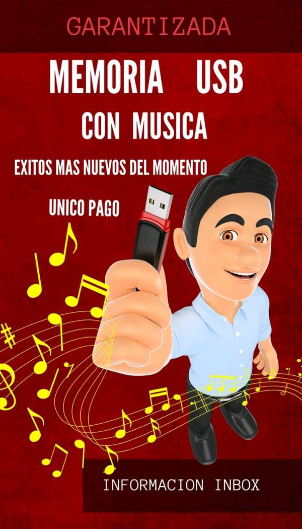 MEMORIA USB CON MÚSICA GRABADA MÚSICA DE VARIEDAD en CDMX