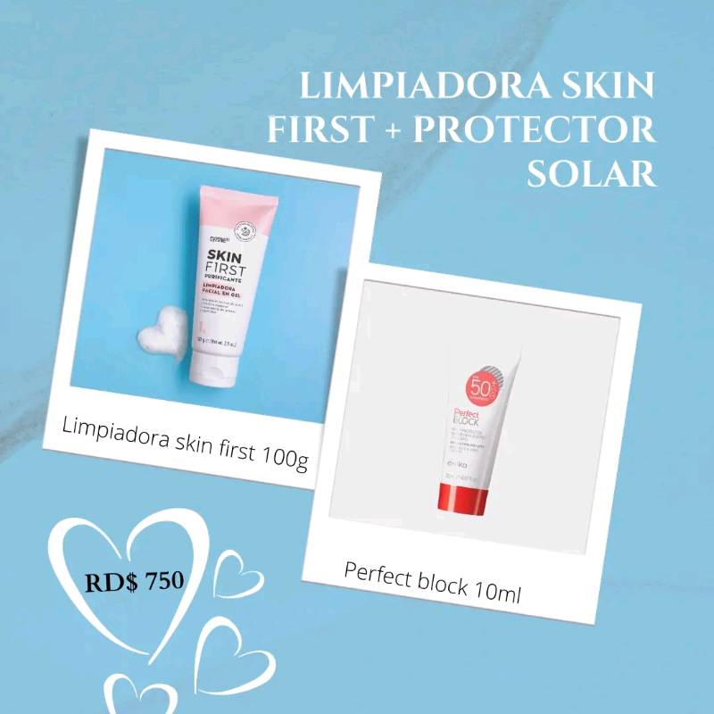 Limpiadora Skin First + Protector Solar