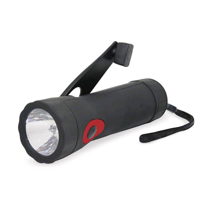 Linterna negra con dínamo, Sanelec en Zamora de Hidalgo