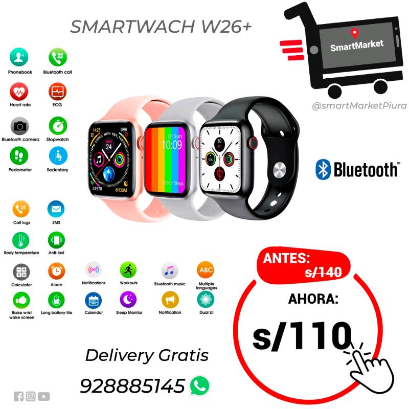 Smartwatch W26 plus original en Piura