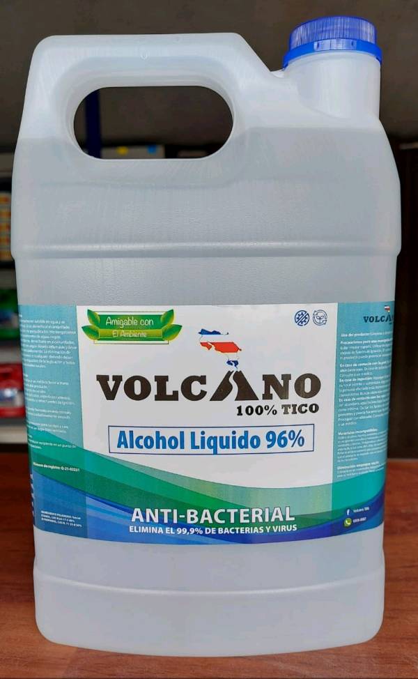 Alcohol Líquido 96% Galón Volcano en San Jose