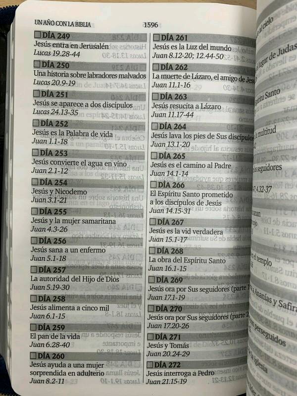 BIBLIA RV1960,LETRA GRANDE con CIERRE,PIEL AZUL/12PUNTOS en Villa Elisa