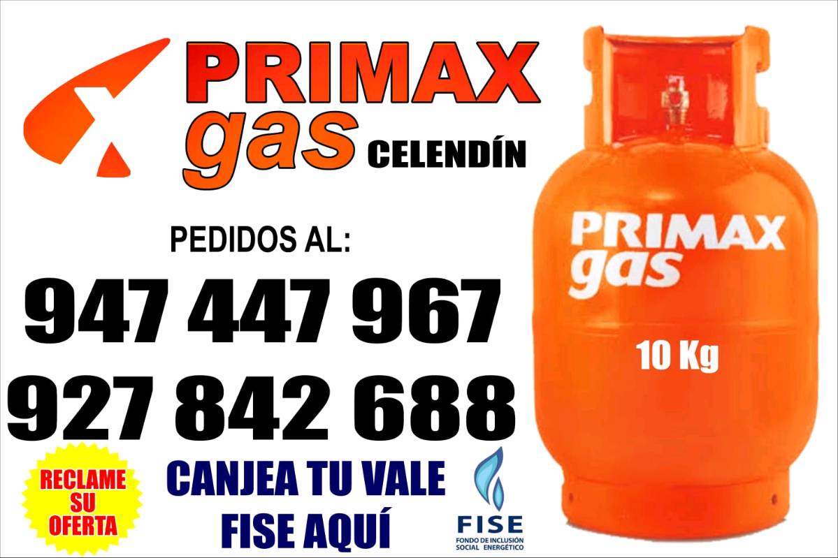 Primax gas presio justo al peso exacto Celendín en Celendín