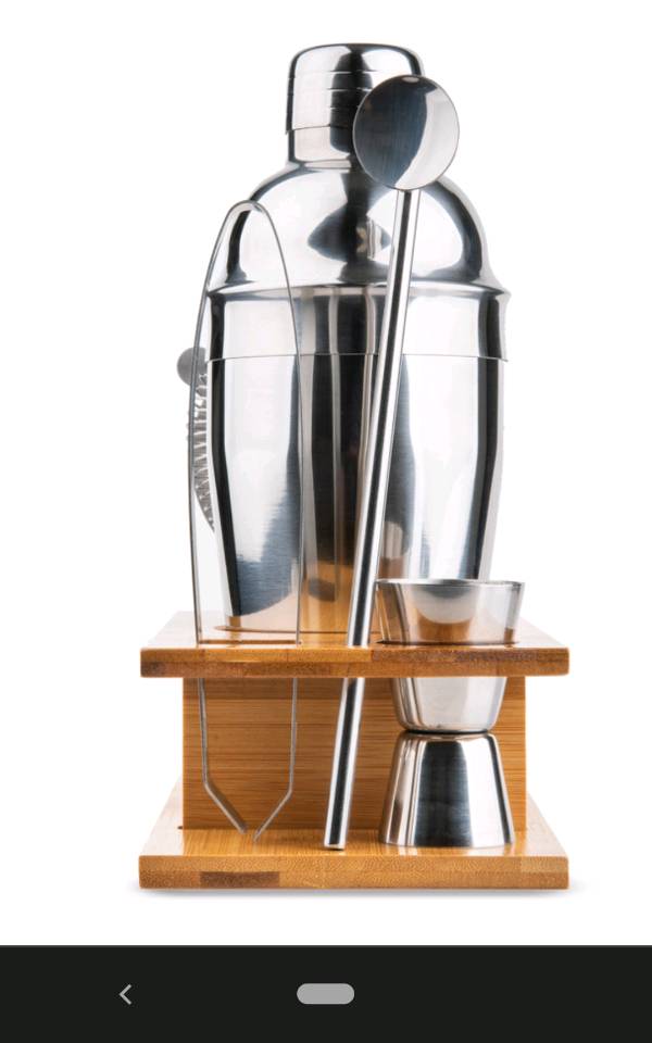 COCTELERA COMPLETA EN BASE DE BAMBU en Castelar