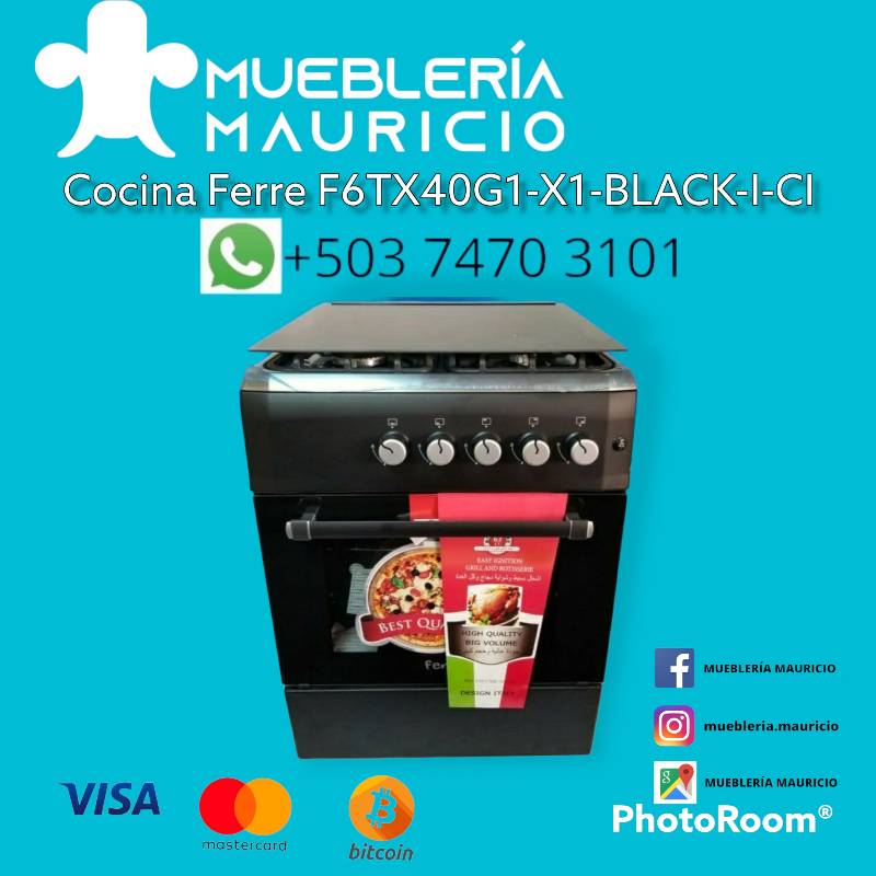 COCINA FERRE MODELO F6TX40G1-X1-BLACK-I-CI en San Miguel