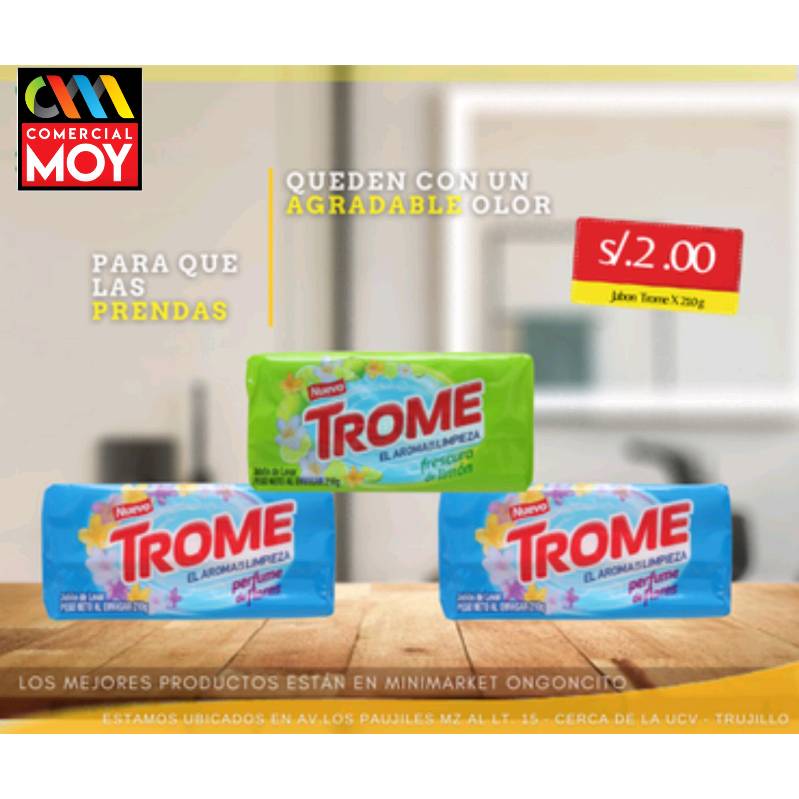 Jabon Trome Floral 210G - [Unidad] en Chiclayo