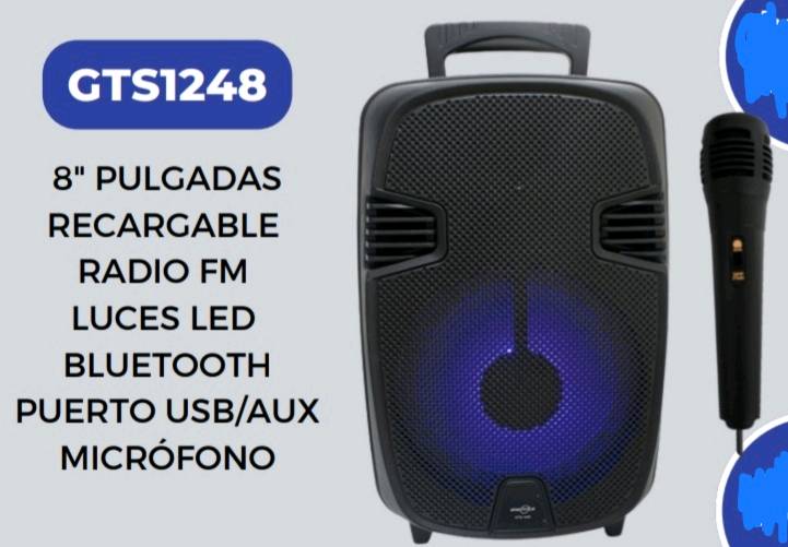 BOC03 bocina 8 pulgadas recargable usb Bluetooth con microfono en Mérida