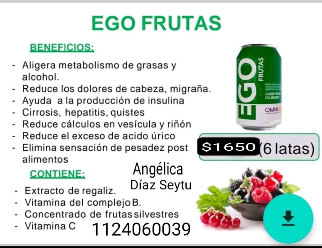Ego frutas del bosque x6 latas